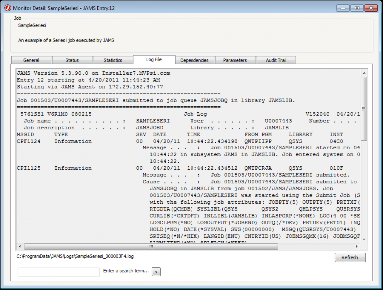 Job Scheduler for IBM i (AS/400) | Workload Automation | JAMS